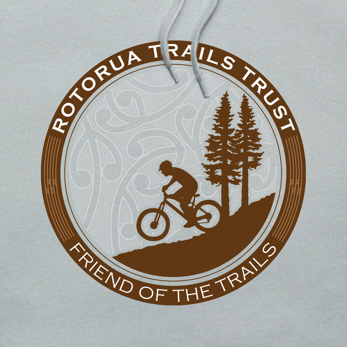 Rotorua Trails Trust "MTB" Supporters Hoodie Smoke – Nzo PrintShop